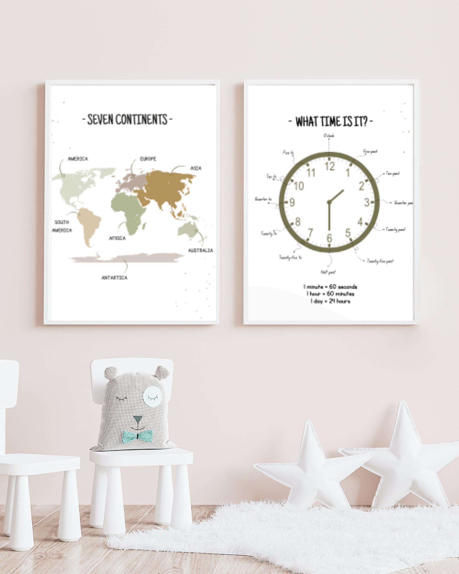 16 Montessori Educational Posters - Toddler and Preschool Printable for ...