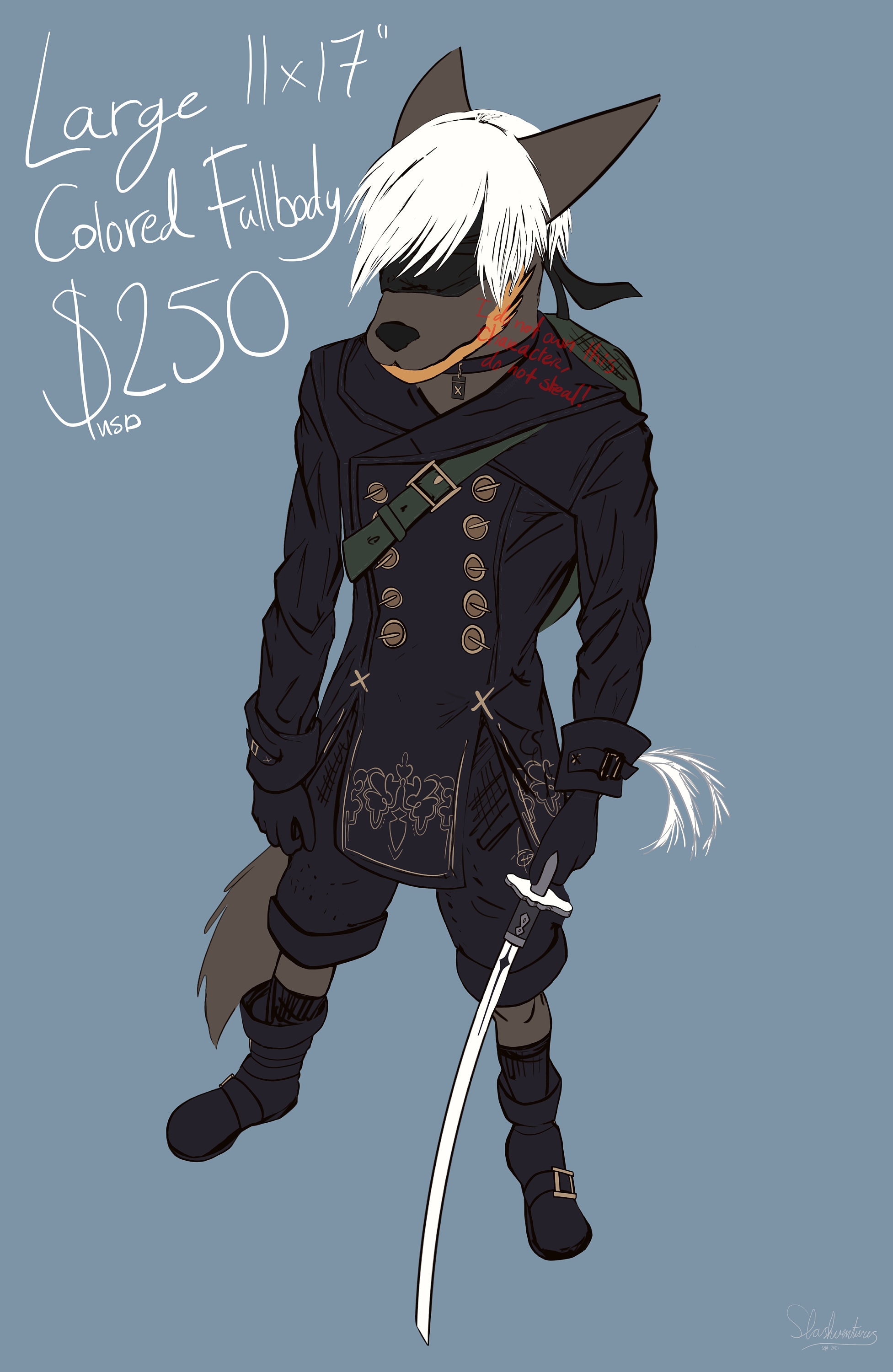 Commission Large, Human / OC / Anime / Furry / Anthro, 11x17 300DPI ...