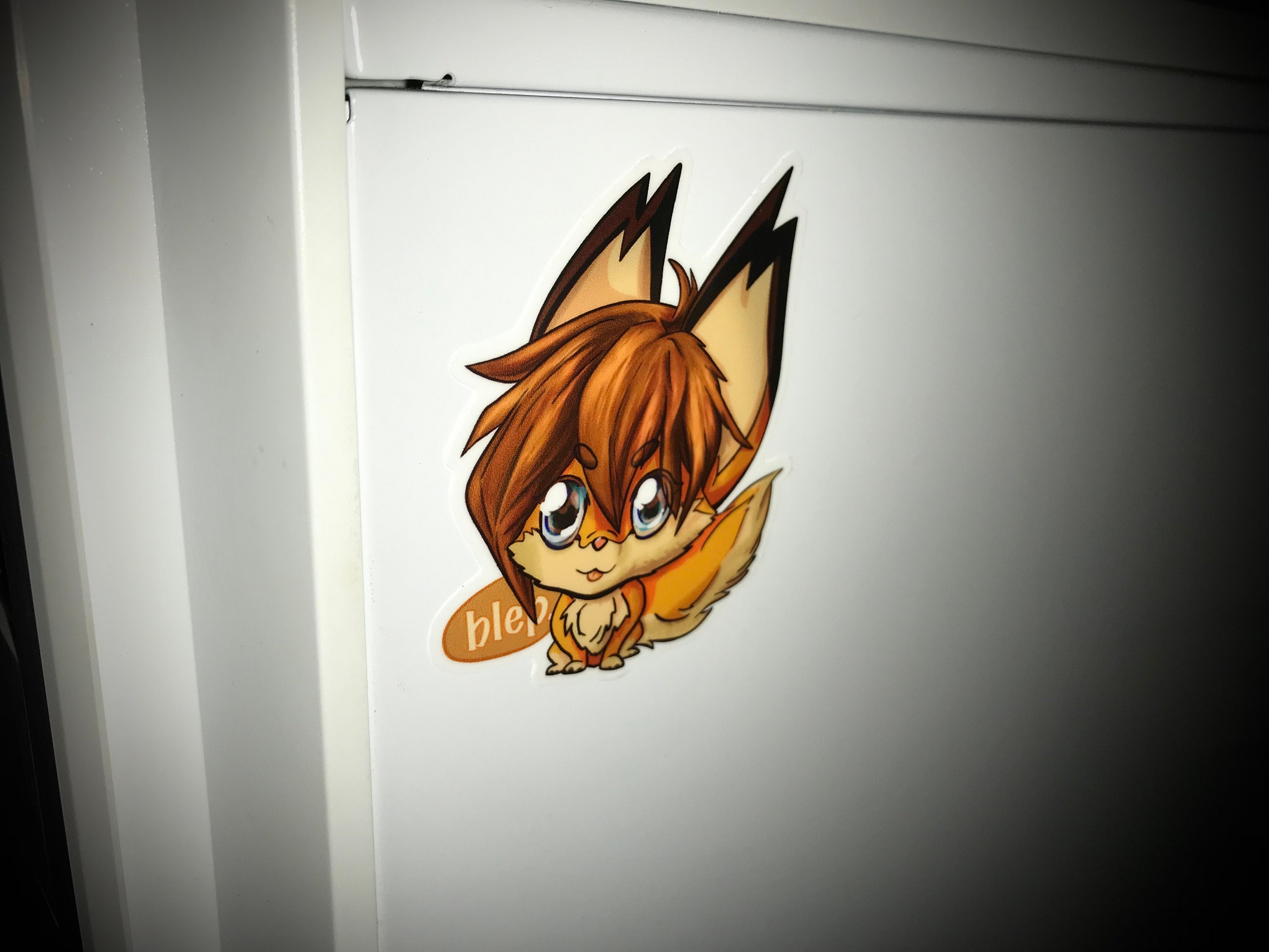 Fox Sticker Nox the Fox Chibi, Free Fast USA Shipping, 3” Tall Shape ...