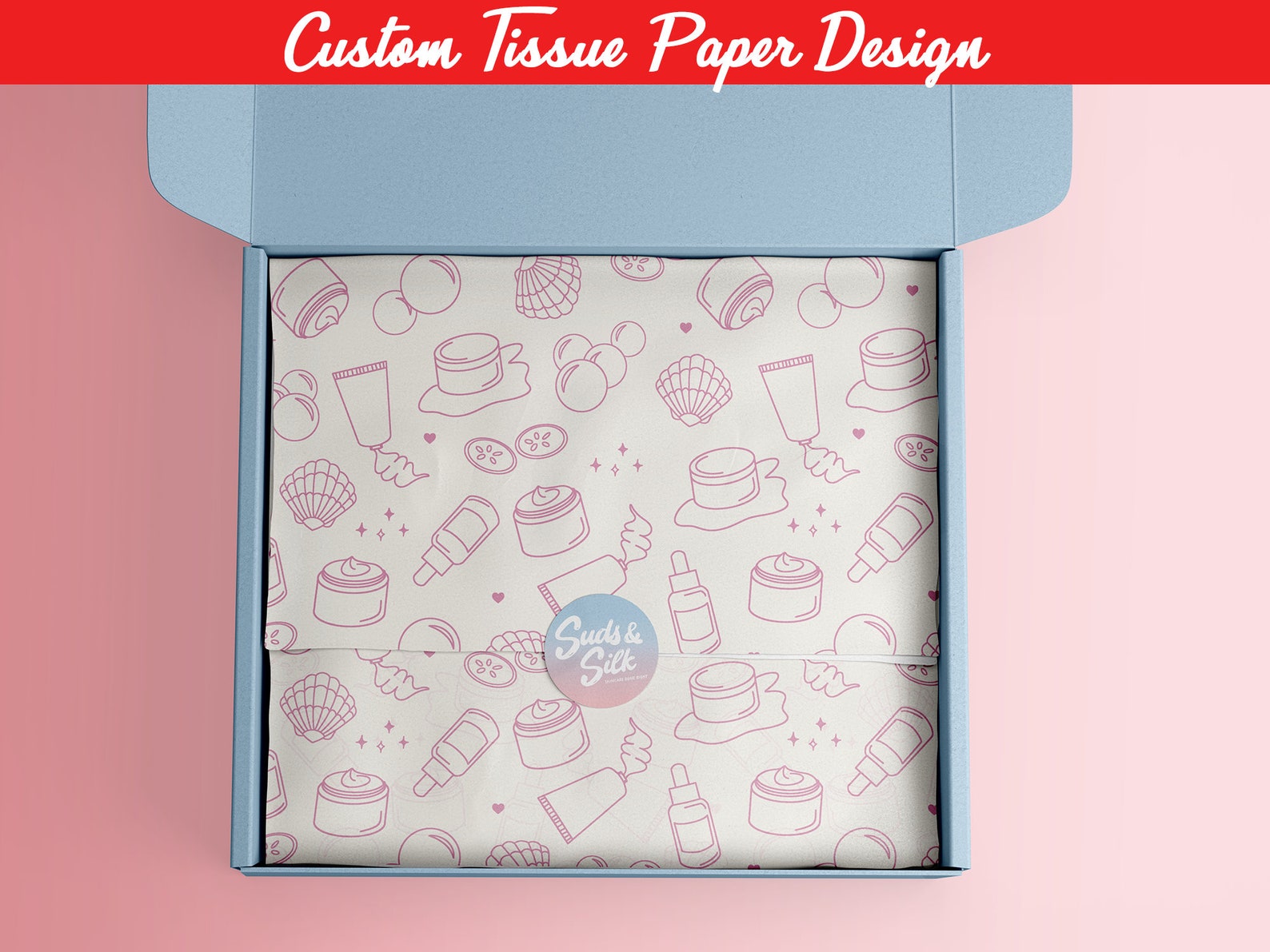 Custom Tissue Paper Pattern Packaging Design - Etsy