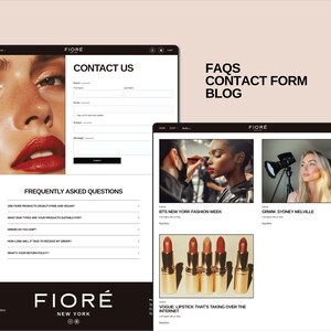 Vogue-inspired Beauty Website Template for Squarespace | Fiore Layout ...
