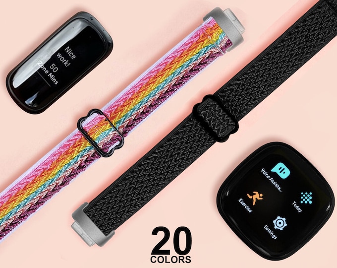 Fitbit Bands, SET OF TWO Tan & Black Fitbit Flex Band, Flex 2, Luxe ...