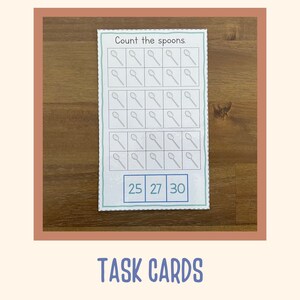 Counting Numbers 21-30 Flashcards and Task Cards / Preschool Printables ...