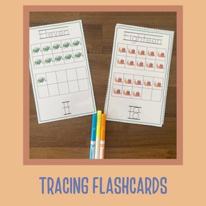 Counting Numbers 11-20 Tracing Flashcards and Task Cards / Preschool ...
