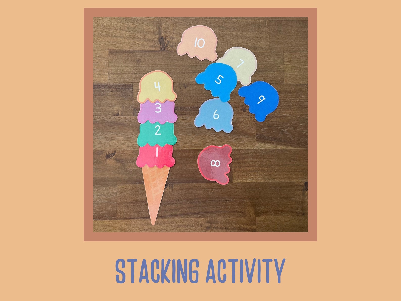 Counting Numbers 1-10 Ice Cream Activity / Great for Homeschool ...