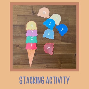 Counting Numbers 1-10 Ice Cream Activity / Great for Homeschool ...