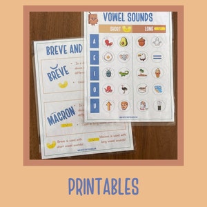 Vowel Sounds Learning | Great for Homeschool Printable Activities for ...
