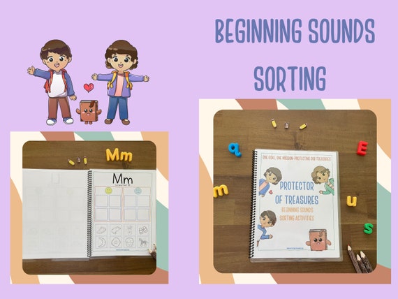 Beginning Sounds Sorting Book / Preschool Printables / - Etsy