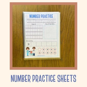 Counting Numbers 31-40 Workbook / Preschool Printables for Busy Books ...
