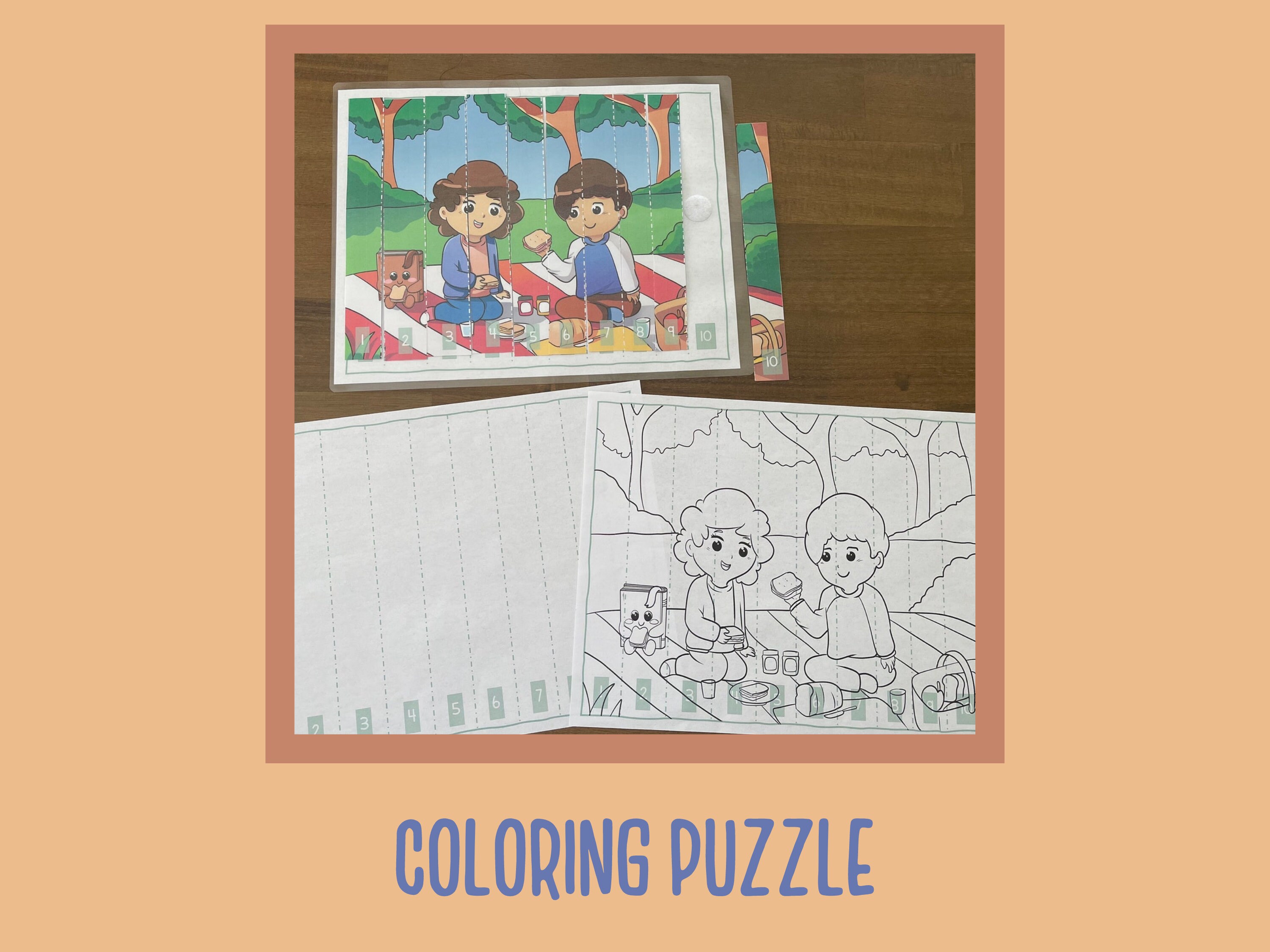 Coloriage et casse-têtes sur le thème des majuscules et des minuscules ...