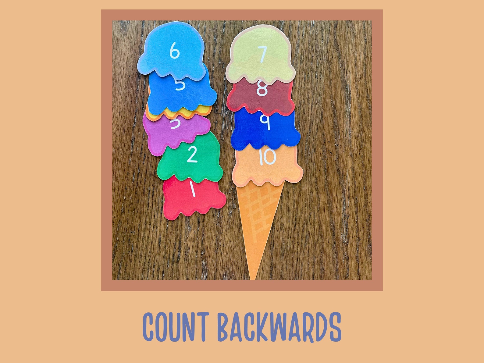 Counting Numbers 1-10 Ice Cream Activity / Great for Homeschool ...