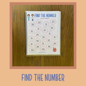 Counting Numbers 31-40 Workbook / Preschool Printables for Busy Books ...