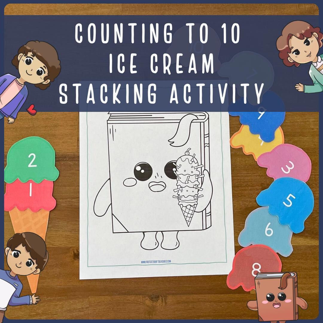Counting Numbers 1-10 Ice Cream Activity / Great for Homeschool ...