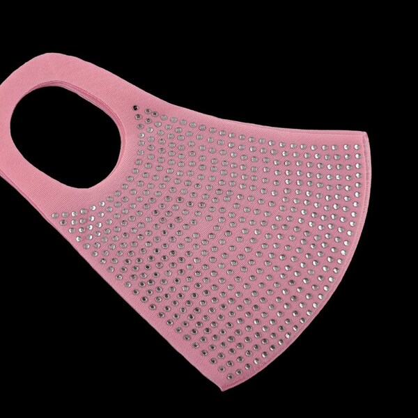 Pink Bling Face Mask - Etsy