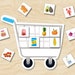 Shopping List Grocery Game Pretend Play Educational Homeschool Activity ...