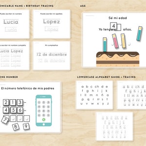 Spanish Español Libro De Tareas Preescolar Toddler Niños Niñito Busy ...