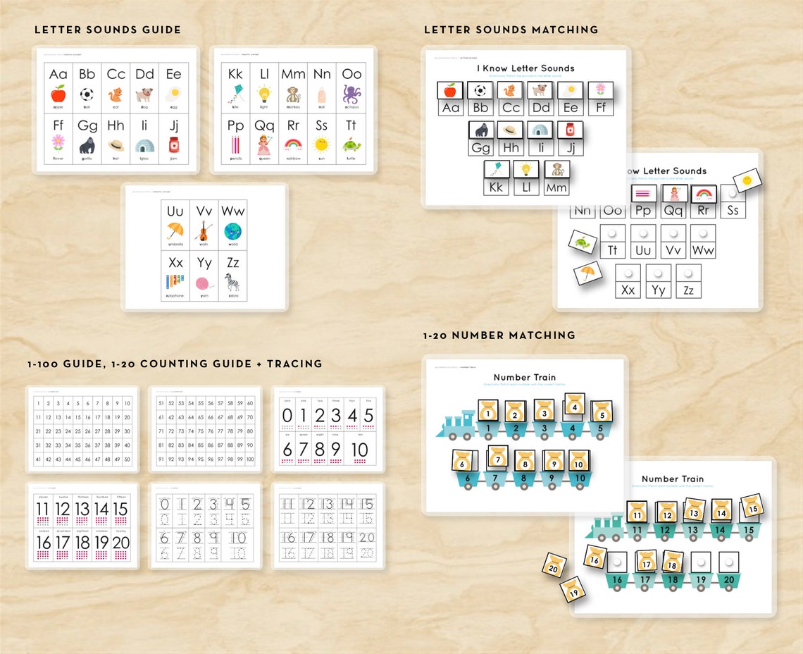 Preschool Kindergarten 1st Grade Toddler Learning Binder Busy - Etsy