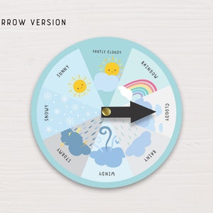 Weather Wheel Daily Today's Circle Time Game Printable Digital Download ...