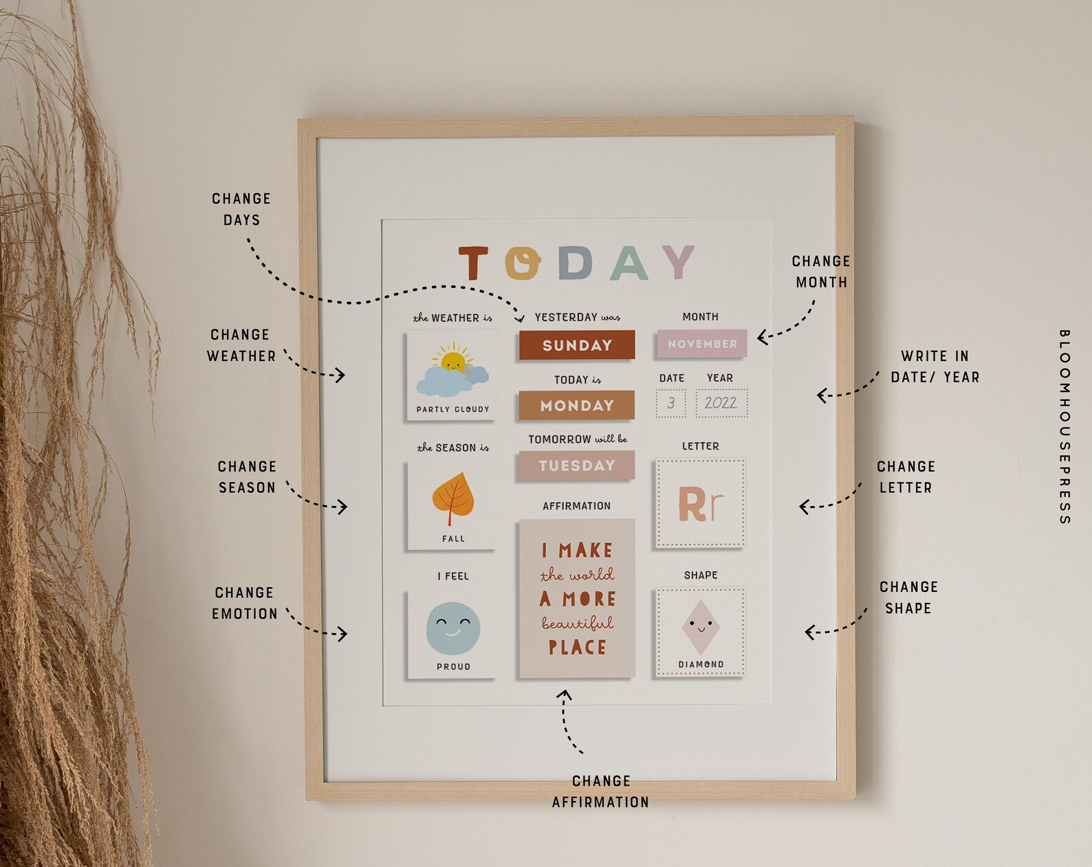Daily Morning Board Circle Time Calendar Weather Seasons - Etsy