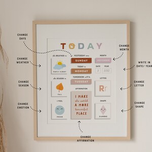 Daily Morning Board Circle Time Calendar Weather Seasons Positive ...