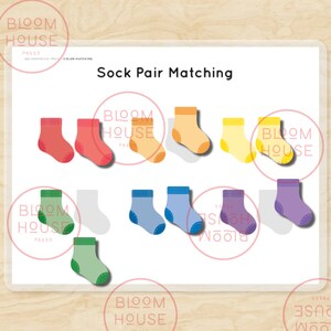 Toddler Color Matching Worksheets Flashcards Learning Binder Busy Book ...