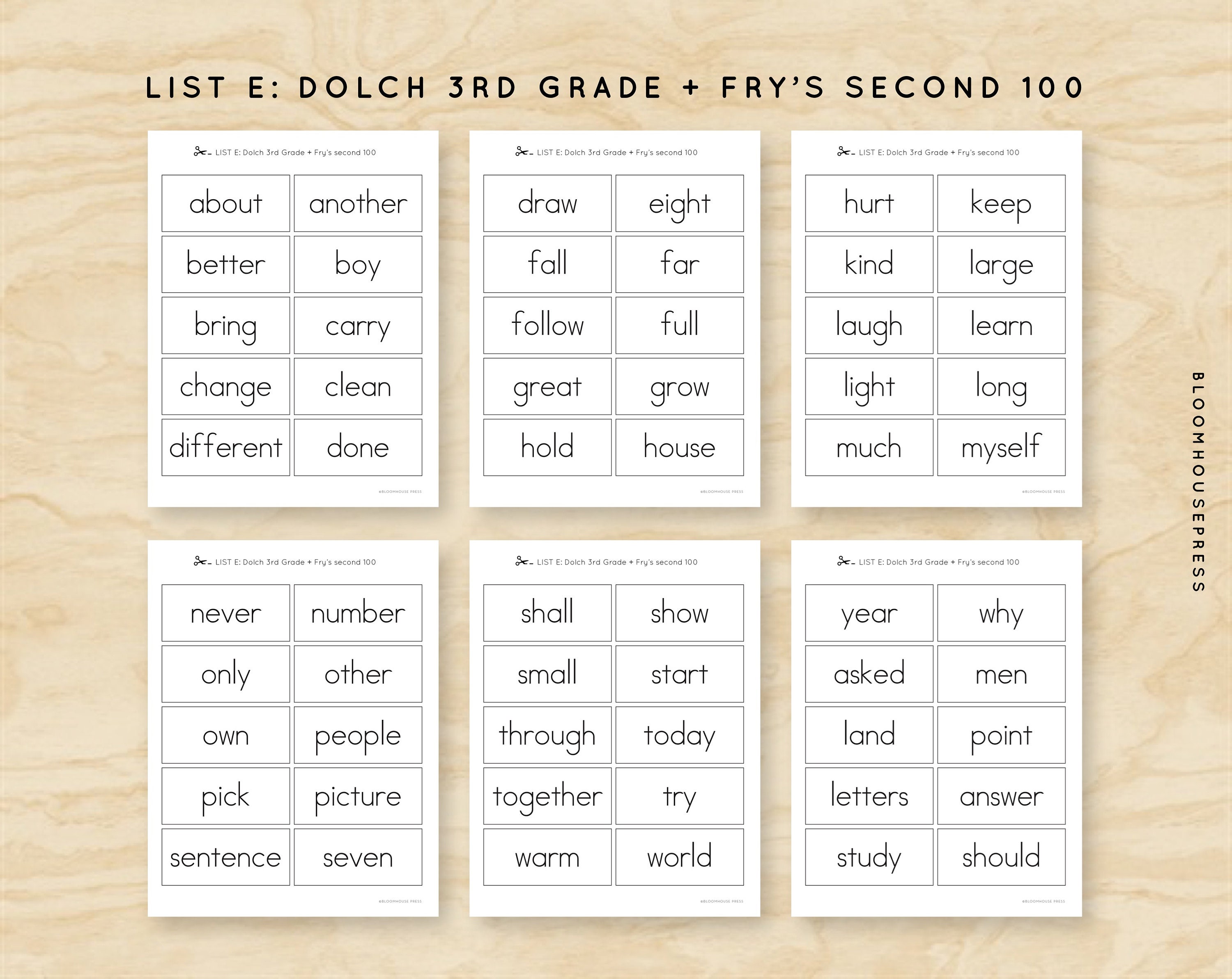 MEGA Sight Words Builder Practice Spelling Game Dolch and | Etsy