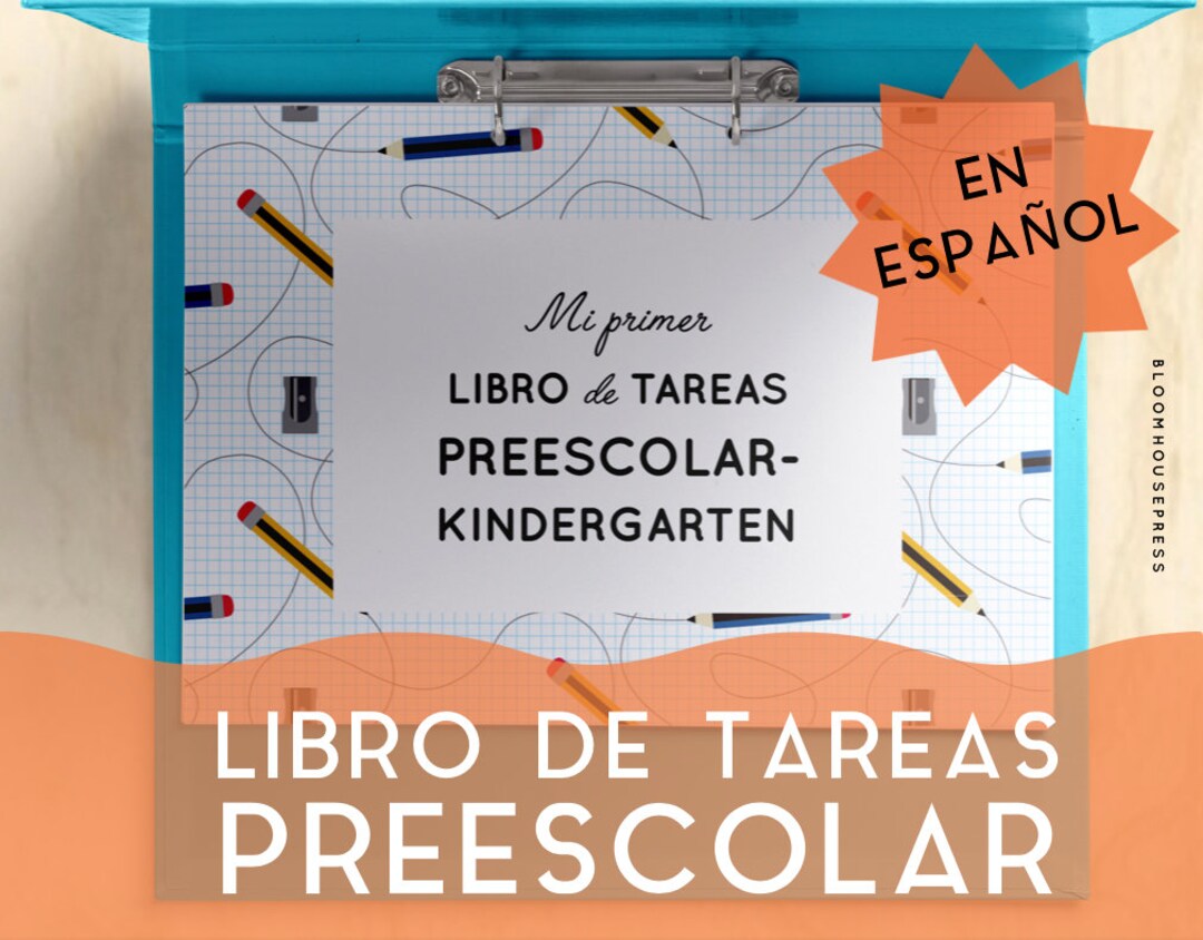 Spanish Español Libro De Tareas Preescolar Toddler Niños Niñito Busy ...