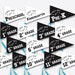First Day of School Pennant 30 Printable Flags Sign Prop Pre-k ...