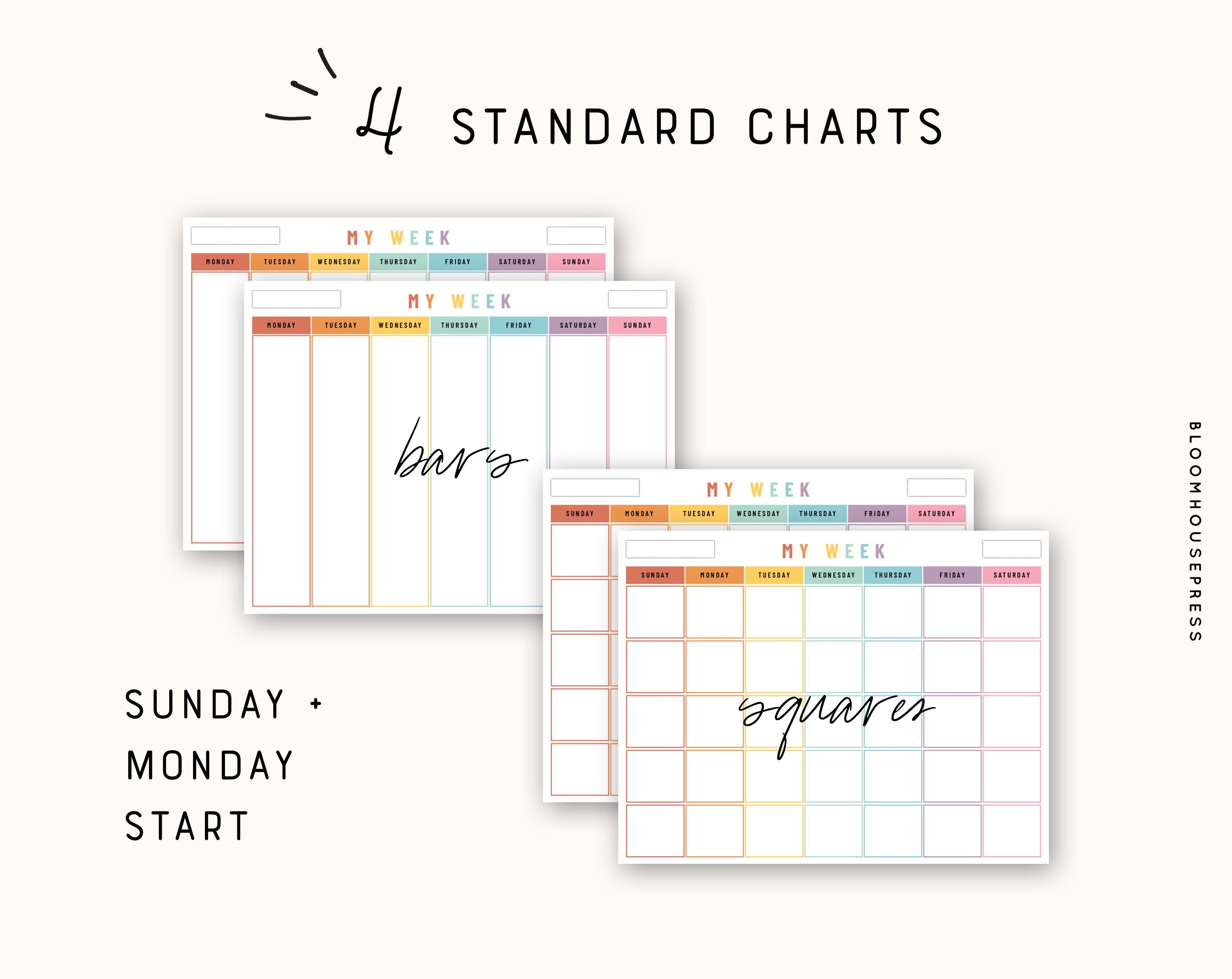 Editable Weekly Visual Routine Chart With Cards Schedule for - Etsy