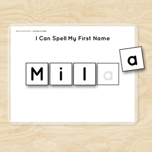 Personalized Name Matching I Can Spell My Name Puzzle First & Last Name ...