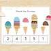 Ice Cream Scoops Counting Numbers 1-5 Stacking Learning to Count ...