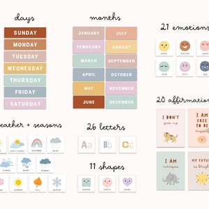 Daily Morning Board Circle Time Calendar Weather Seasons Positive ...