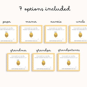 Kids Handprint Art Bee Footprint Art Gift for Dad Mom Aunt Uncle ...