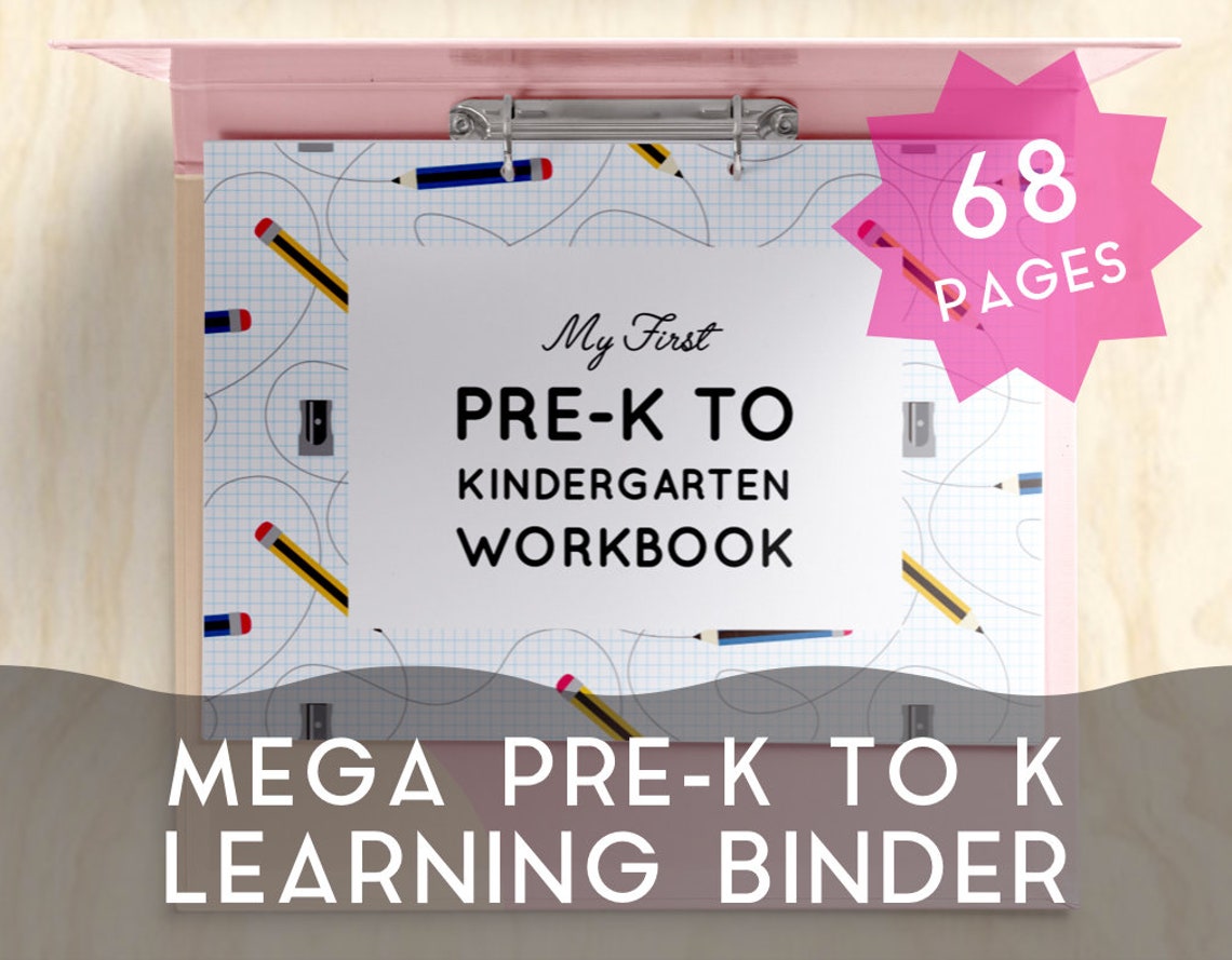 Preschool Kindergarten 1st Grade Toddler Learning Binder Busy - Etsy
