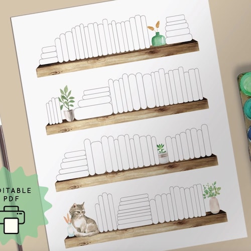 Bullet Journal Tracker Reading Log Books Read Book - Etsy