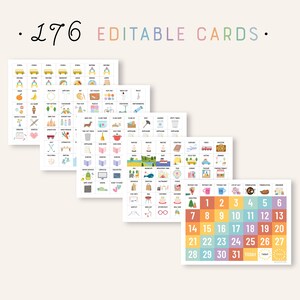 Editable Weekly Visual Routine Chart With Cards Schedule for Kids ...