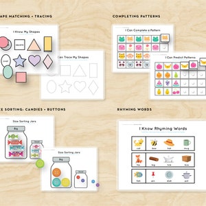 Preschool Kindergarten 1st Grade Toddler Learning Binder Busy Book ...