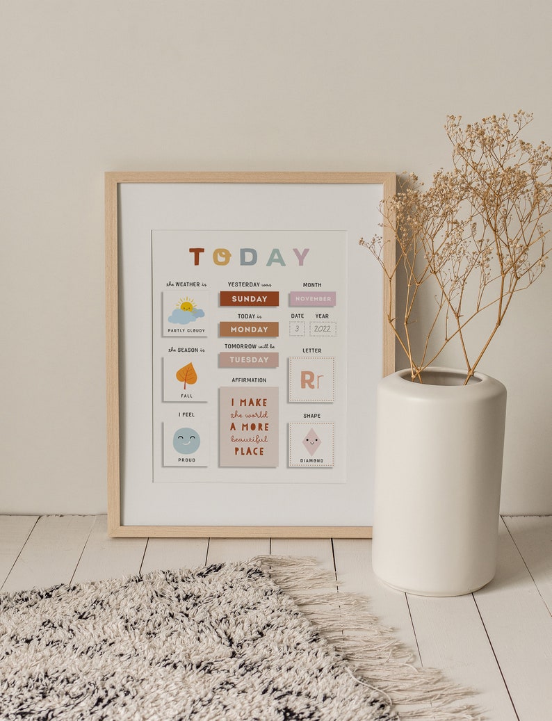 Daily Morning Board Circle Time Calendar Weather Seasons - Etsy
