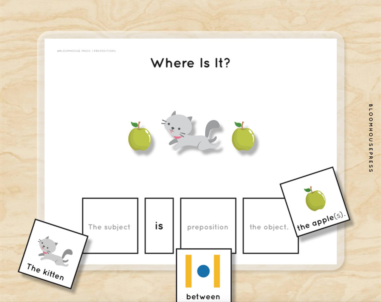 Prepositions/prepositional Concepts Where is It Positions - Etsy