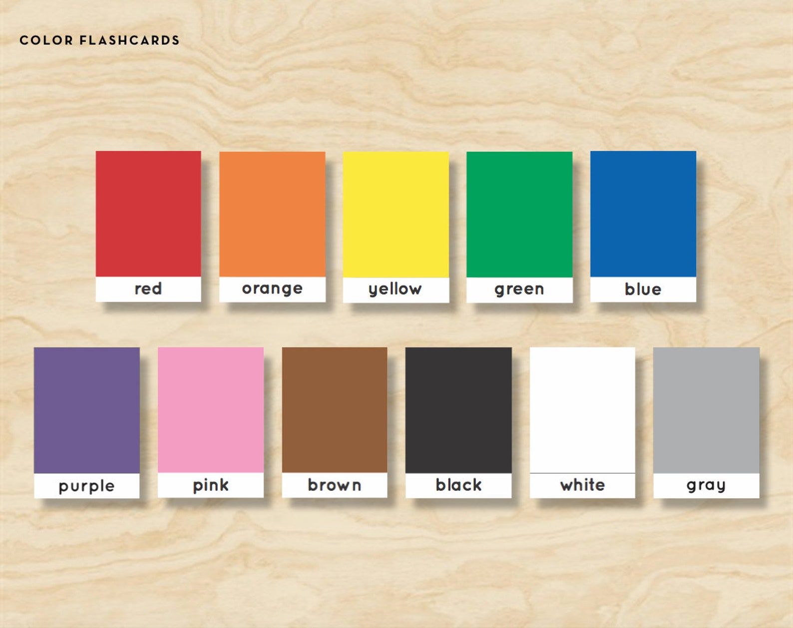 Toddler Color Matching Worksheets Flashcards Learning Binder | Etsy