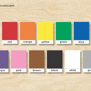 Toddler Color Matching Worksheets Flashcards Learning Binder Busy Book ...