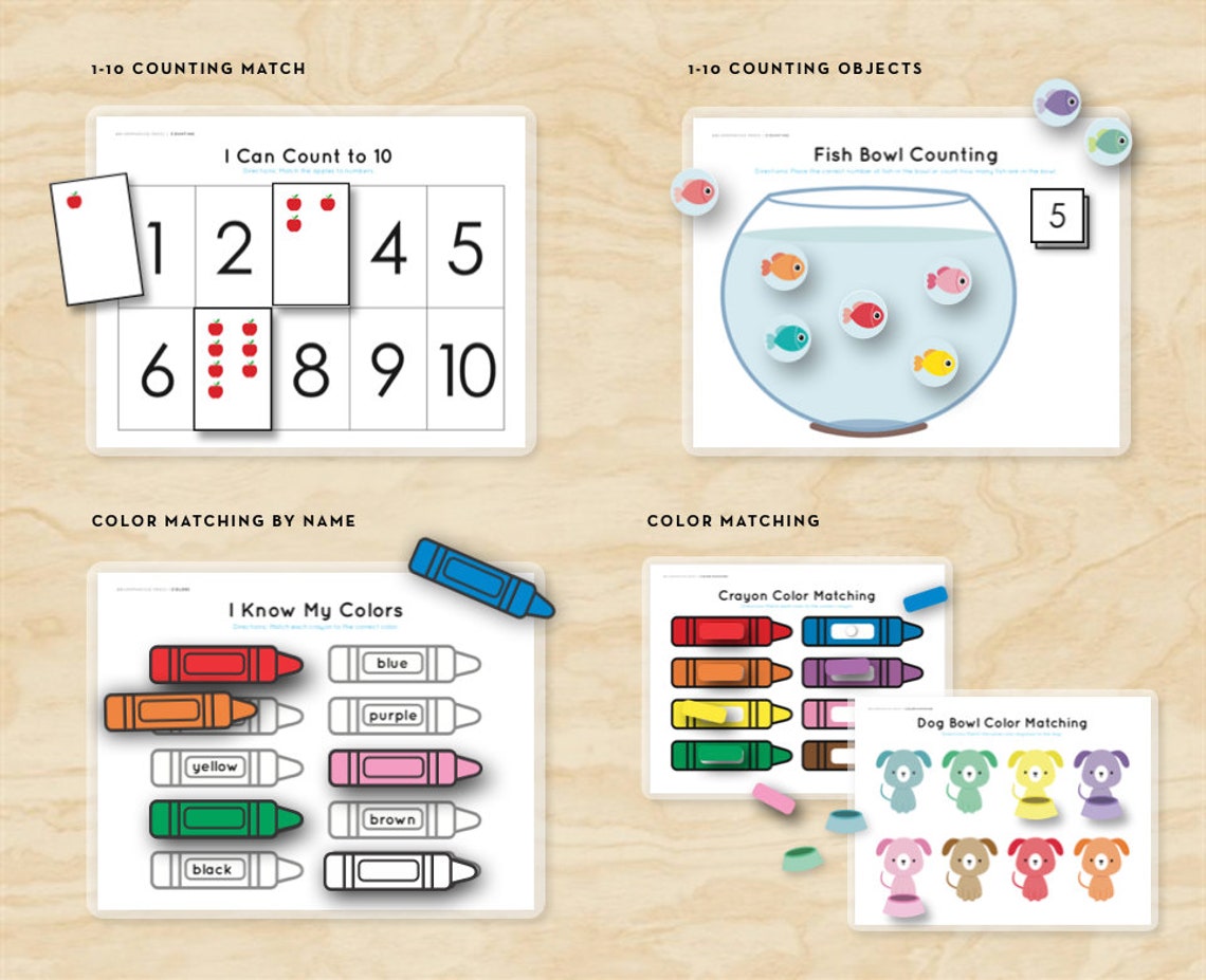 Preschool Kindergarten 1st Grade Toddler Learning Binder Busy - Etsy