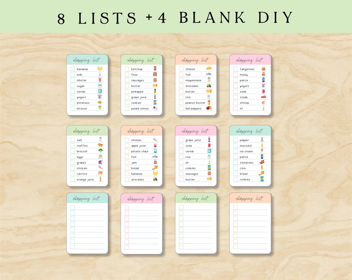 Grocery Shopping List Game: Pretend Play Activity (PDF) - Etsy