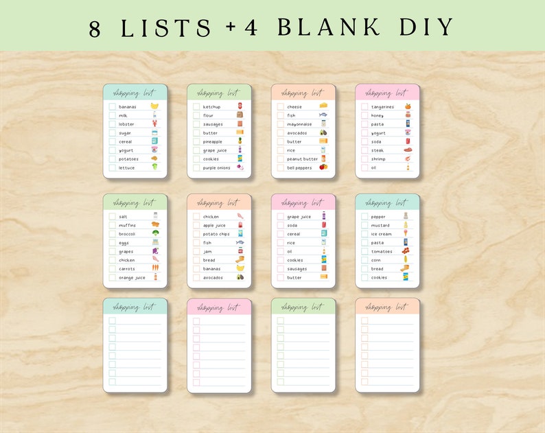 Shopping List Grocery Game Pretend Play Educational Homeschool - Etsy