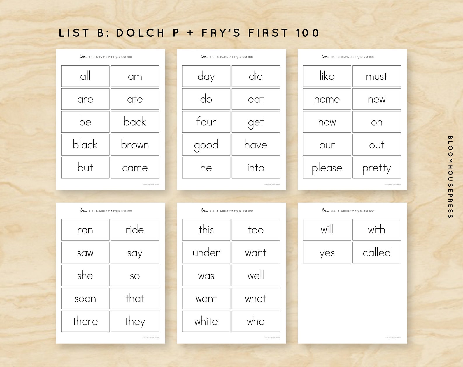 MEGA Sight Words Builder Practice Spelling Game Dolch and | Etsy