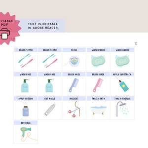 Editable Daily Visual Routine Cards Schedule for Kids Toddlers ...
