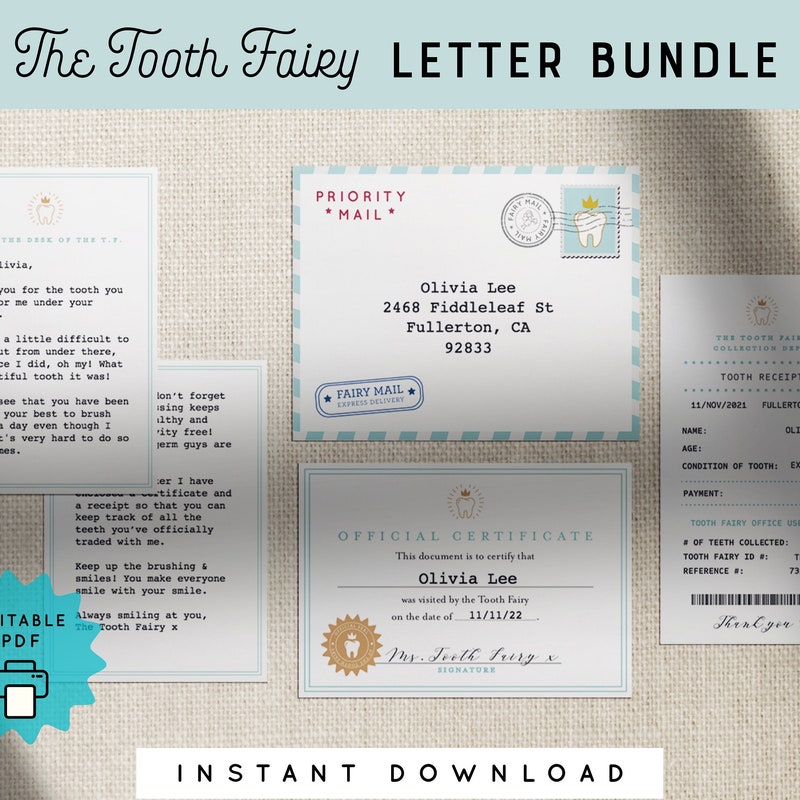 Tooth Fairy Envelope - Etsy