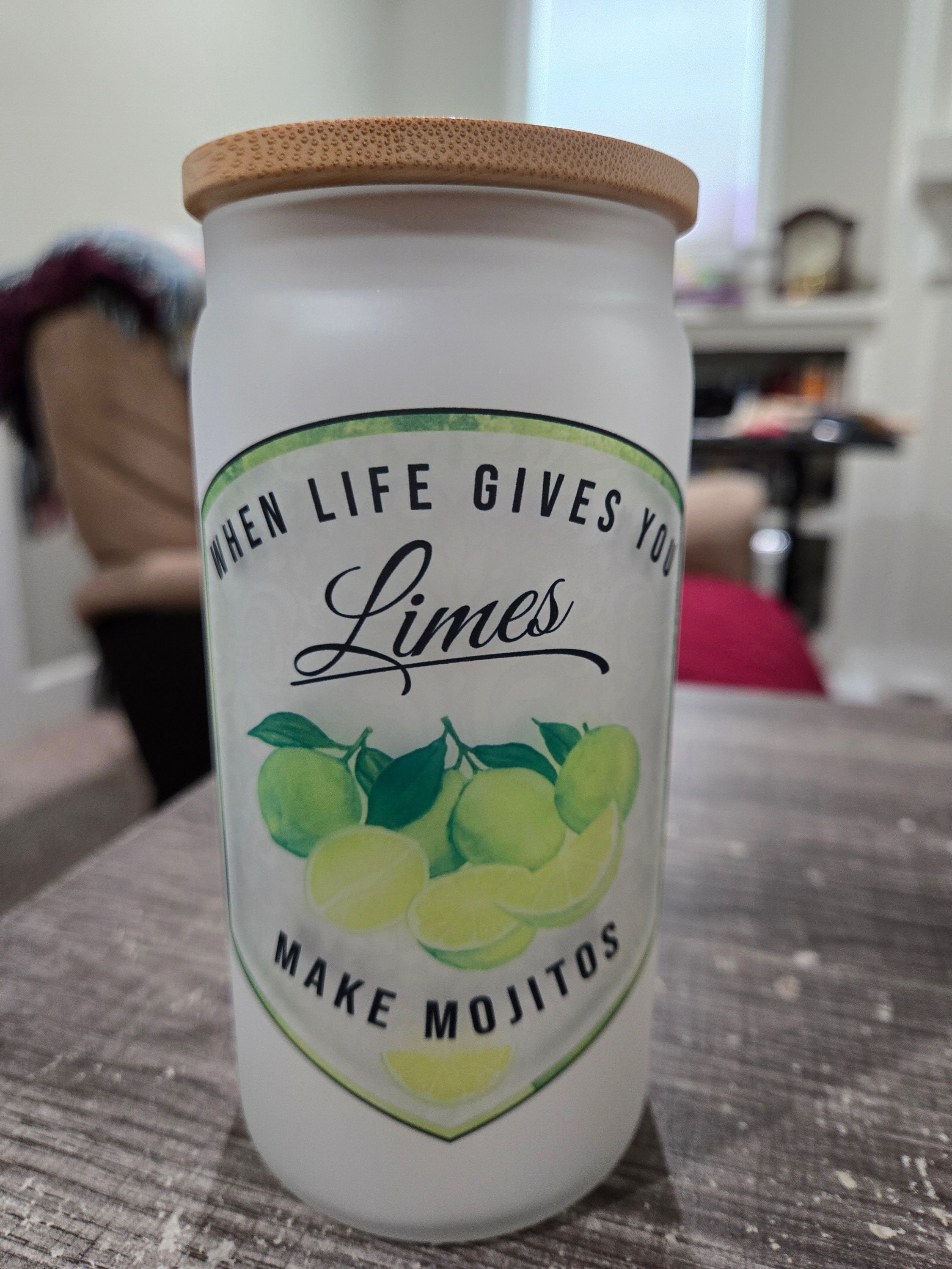Drink Label 16oz Glass Cans - Etsy
