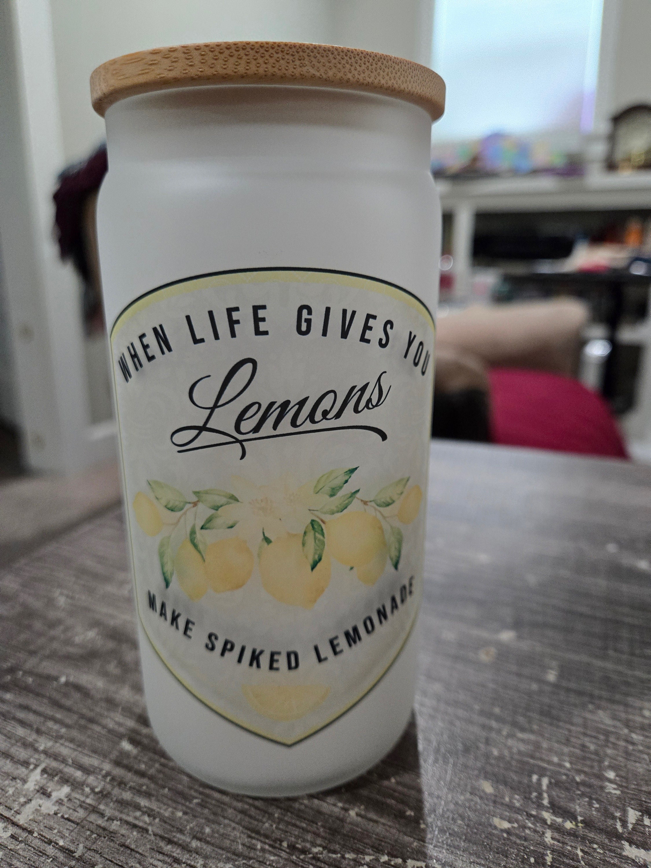 Drink Label 16oz Glass Cans - Etsy
