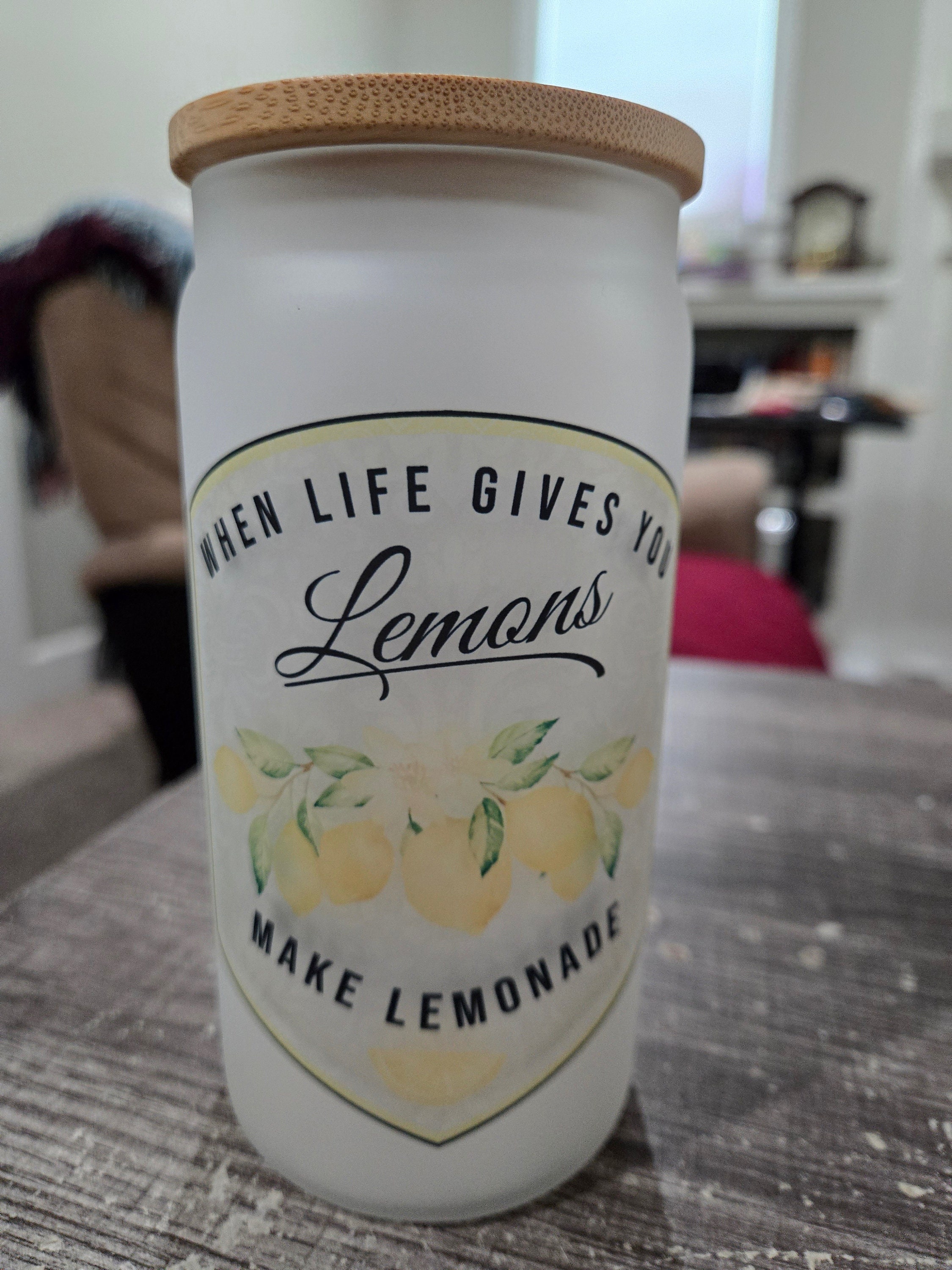 Drink Label 16oz Glass Cans - Etsy